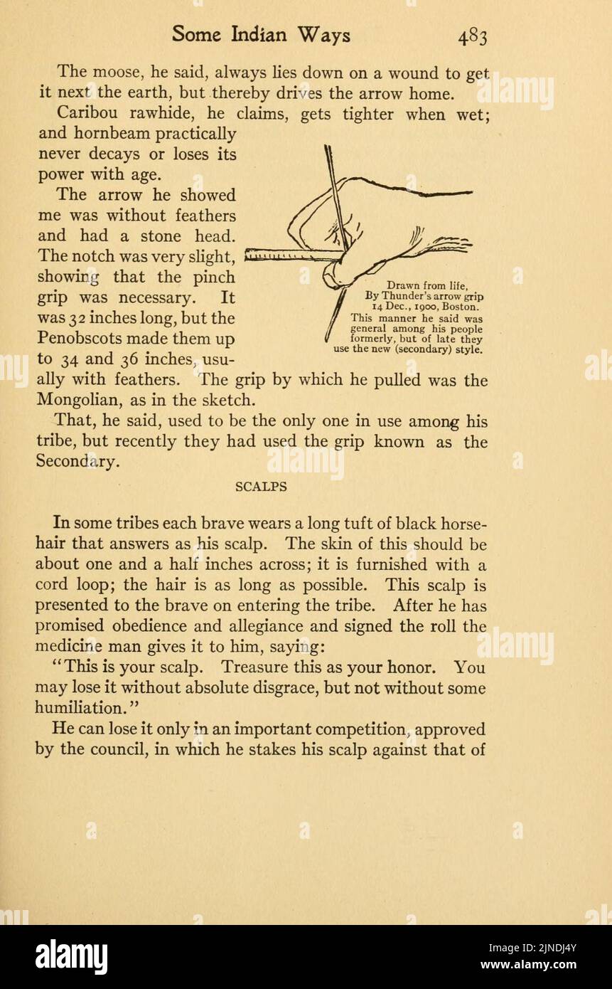 The book of woodcraft and Indian lore (Page 483 Stock Photo - Alamy