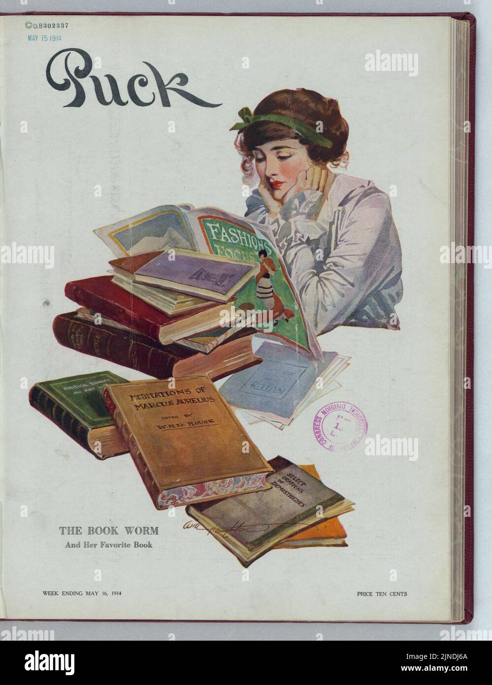 The book worm and her favorite book - Will Houghton Stock Photo - Alamy