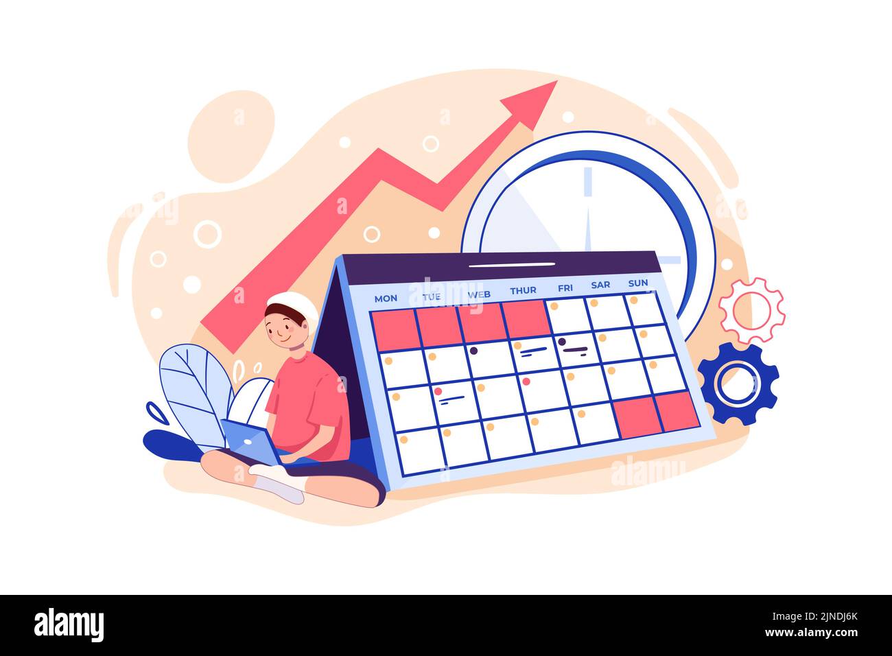 Appointment Illustration concept. Flat illustration isolated on white ...