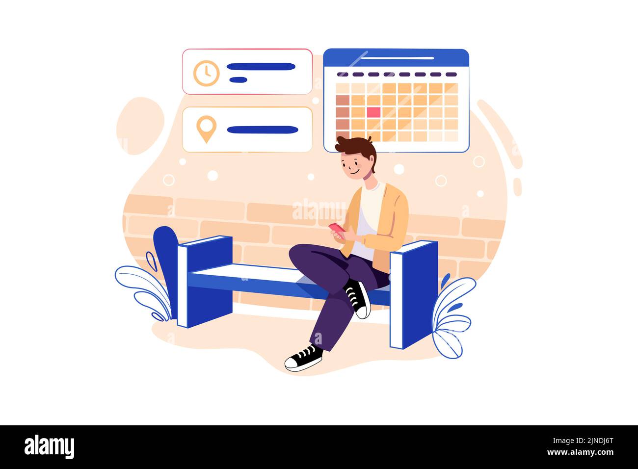 Appointment Illustration concept. Flat illustration isolated on white ...