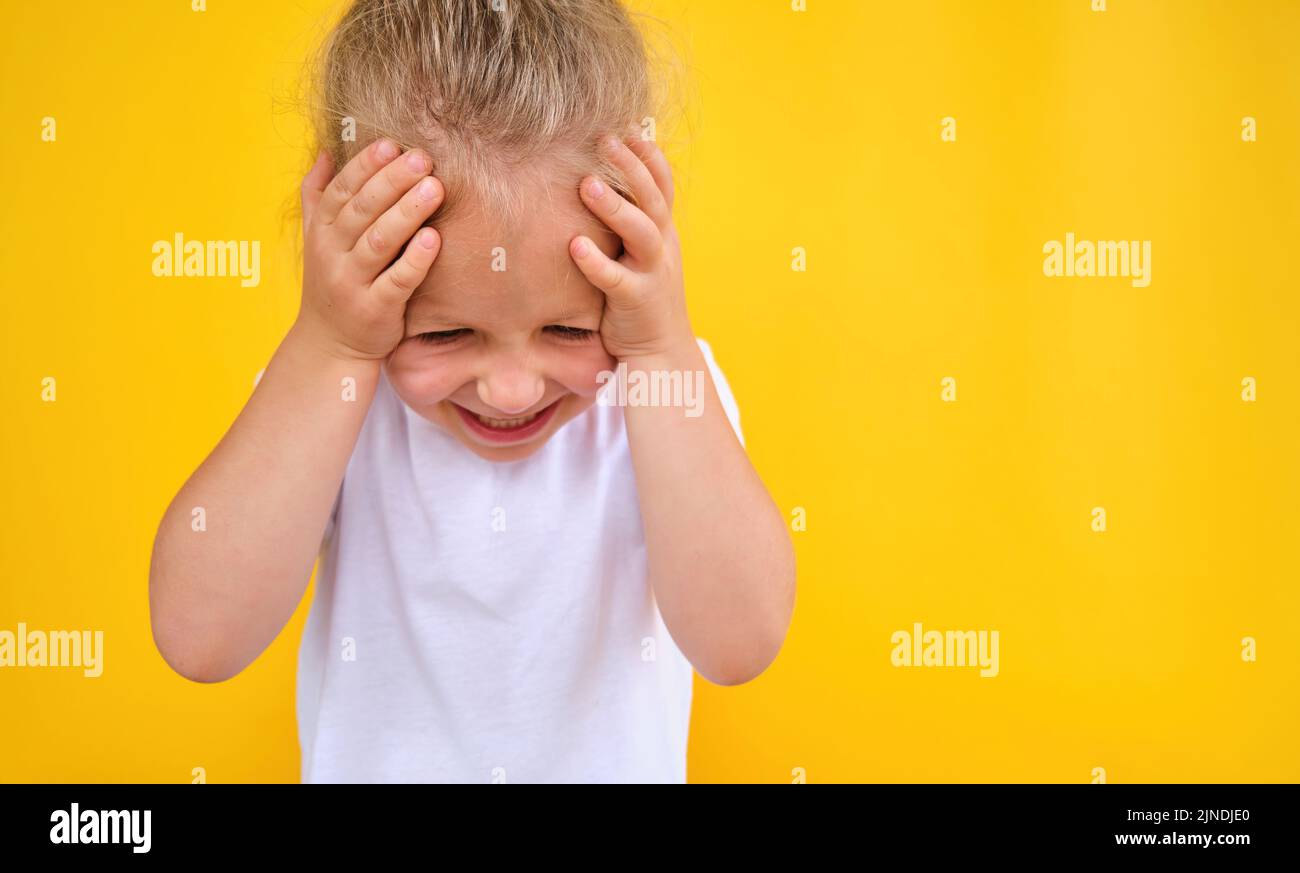 Frustrated beautiful Caucasian little girl Sad Abuse Depression Family ...