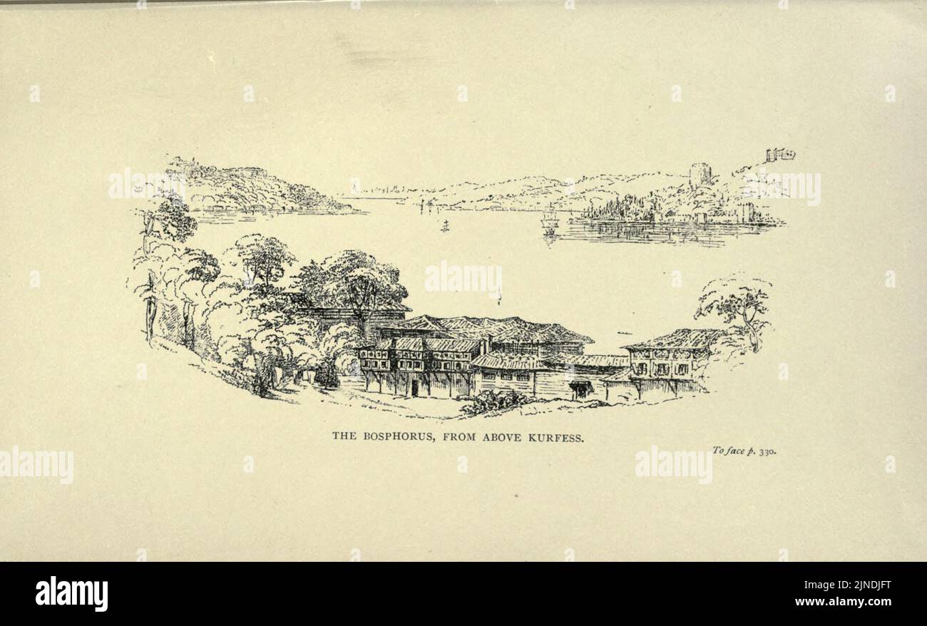 The Bosphorus, from above Kurfess, by Mary Adelaide Walker Stock Photo ...