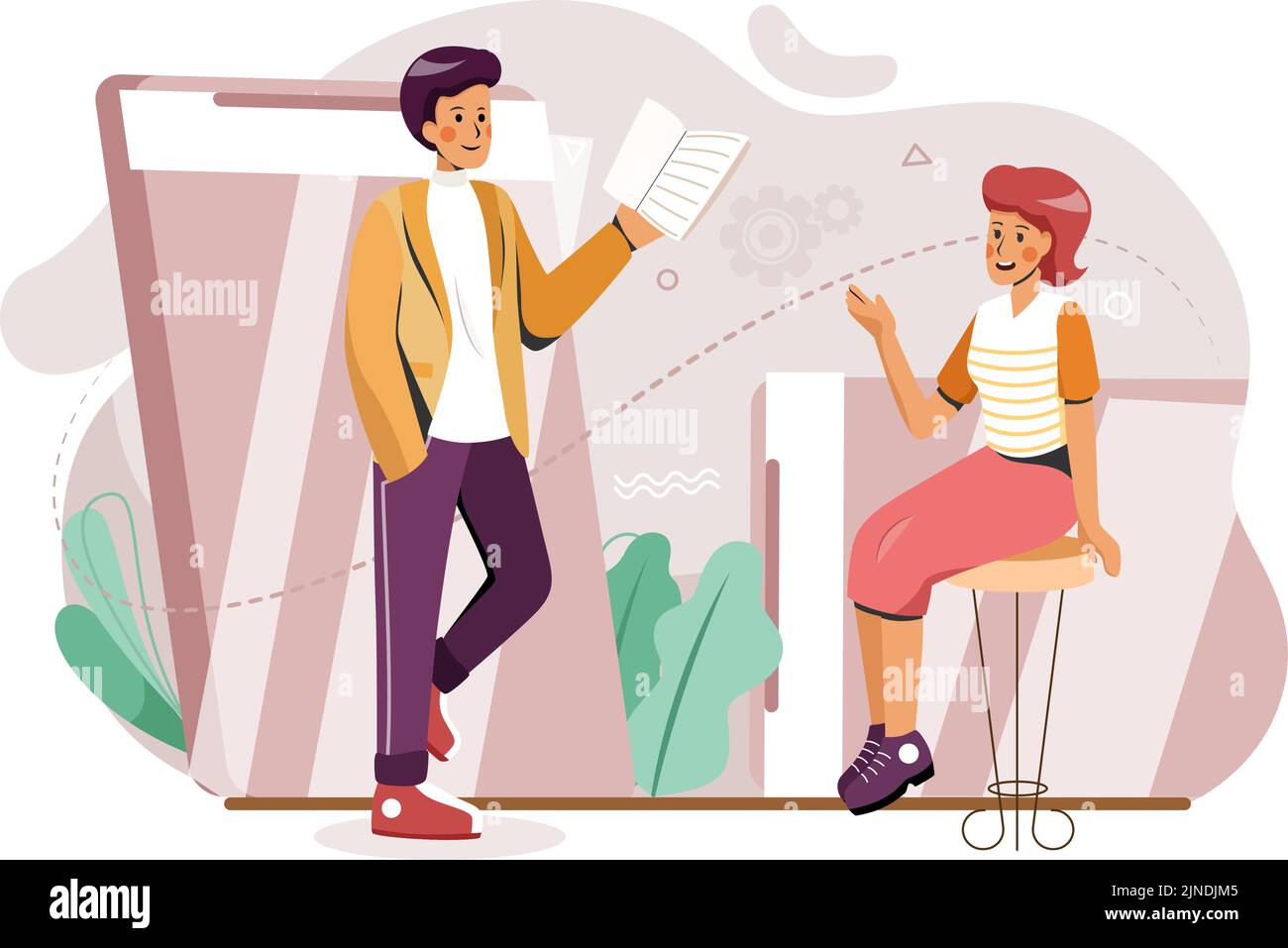 Work from home Illustration concept. Flat illustration isolated on white background Stock Vector ...