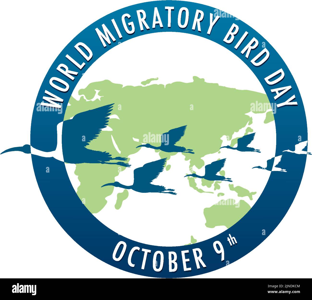 World Migratory Bird Day Banner Template illustration Stock Vector ...