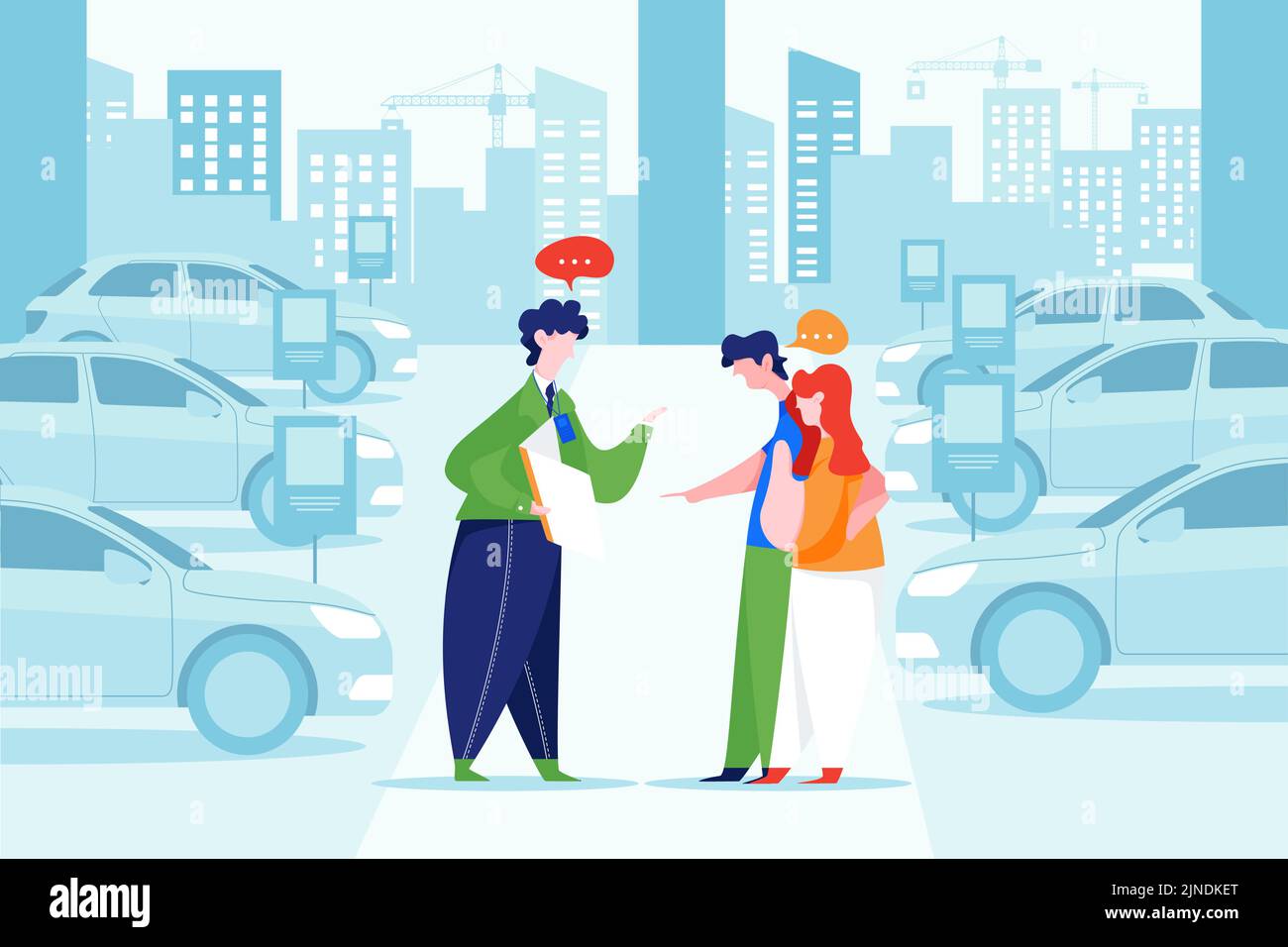 Car Dealership Illustration concept. Flat illustration isolated on ...