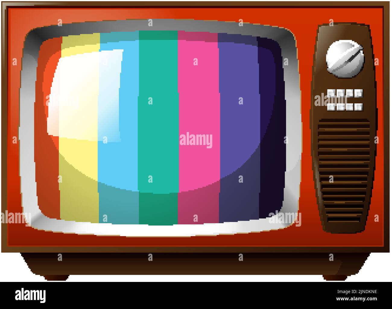 Old vintage television isolated illustration Stock Vector Image & Art ...
