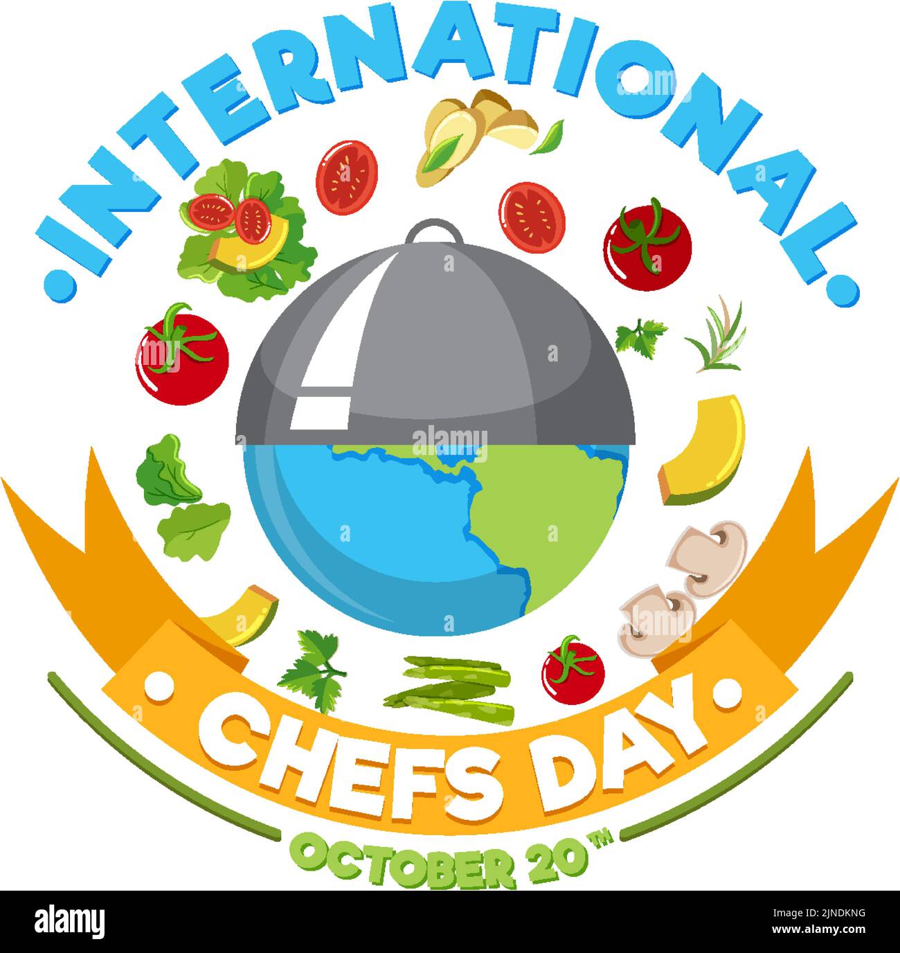 International Chef Day Poster Design illustration Stock Vector Image ...