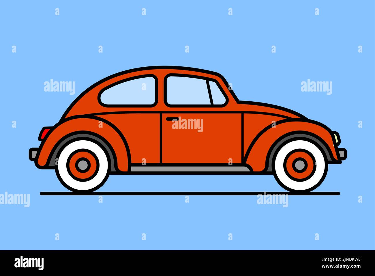 Volkswagen beetle in Stock Vector Images - Alamy