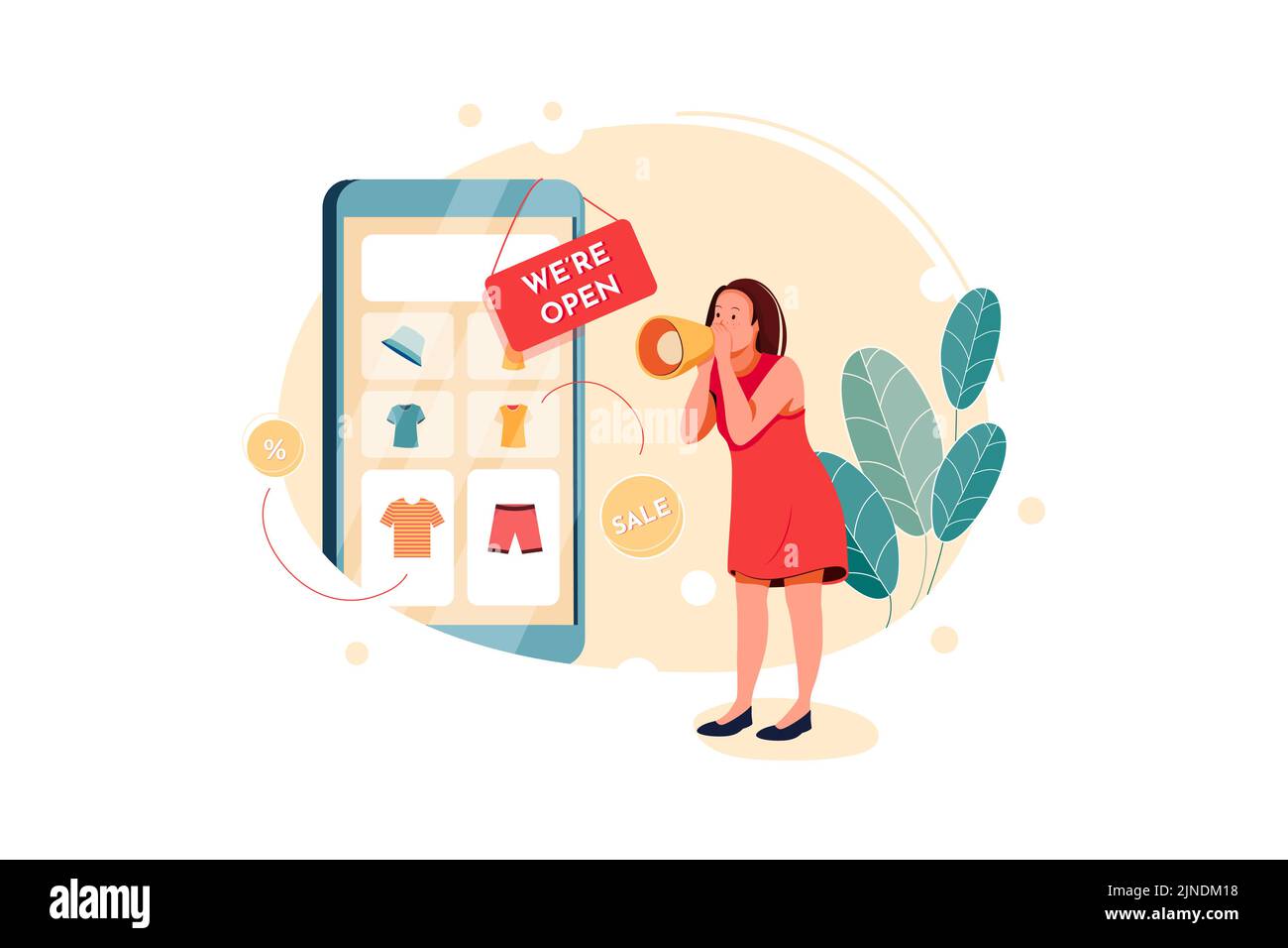 Ecommerce Illustration concept. Flat illustration isolated on white ...