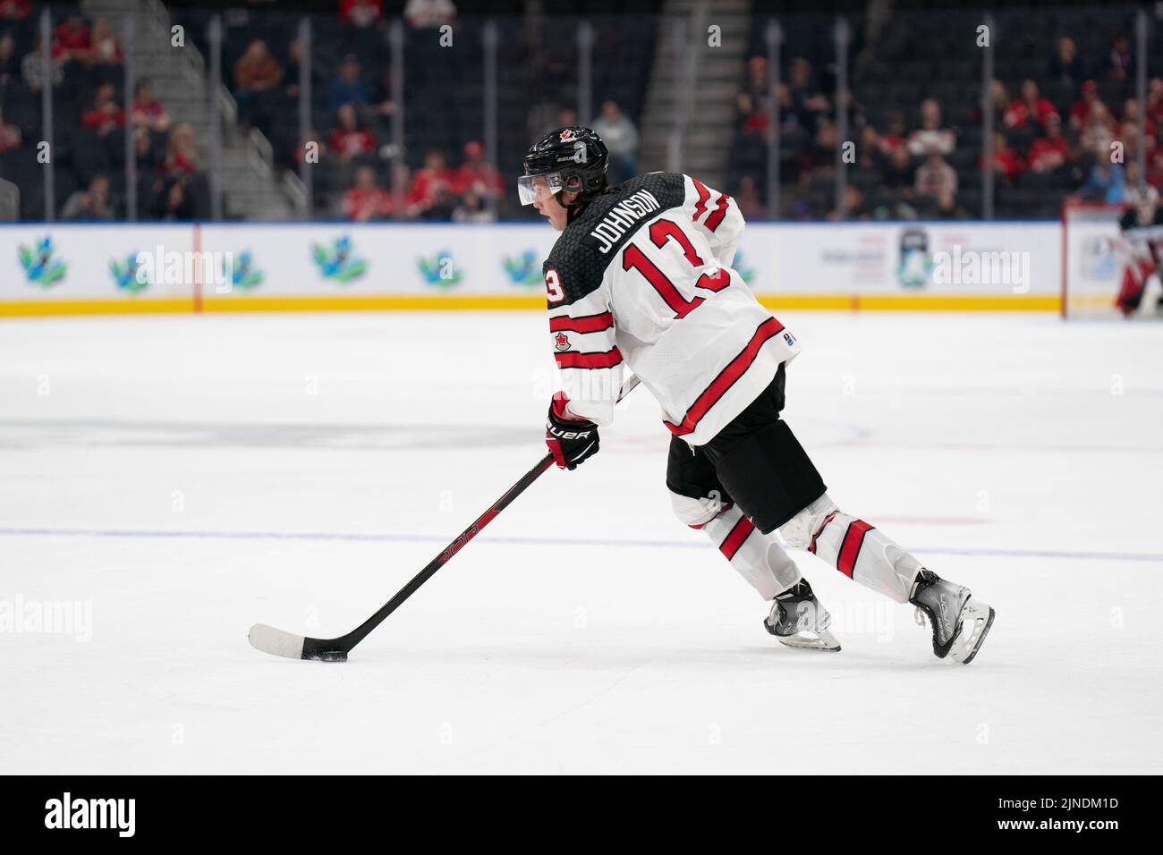 Edmonton, Alberta, Canada. 10th Aug, 2022. KENT JOHNSON (13) of Canada ...