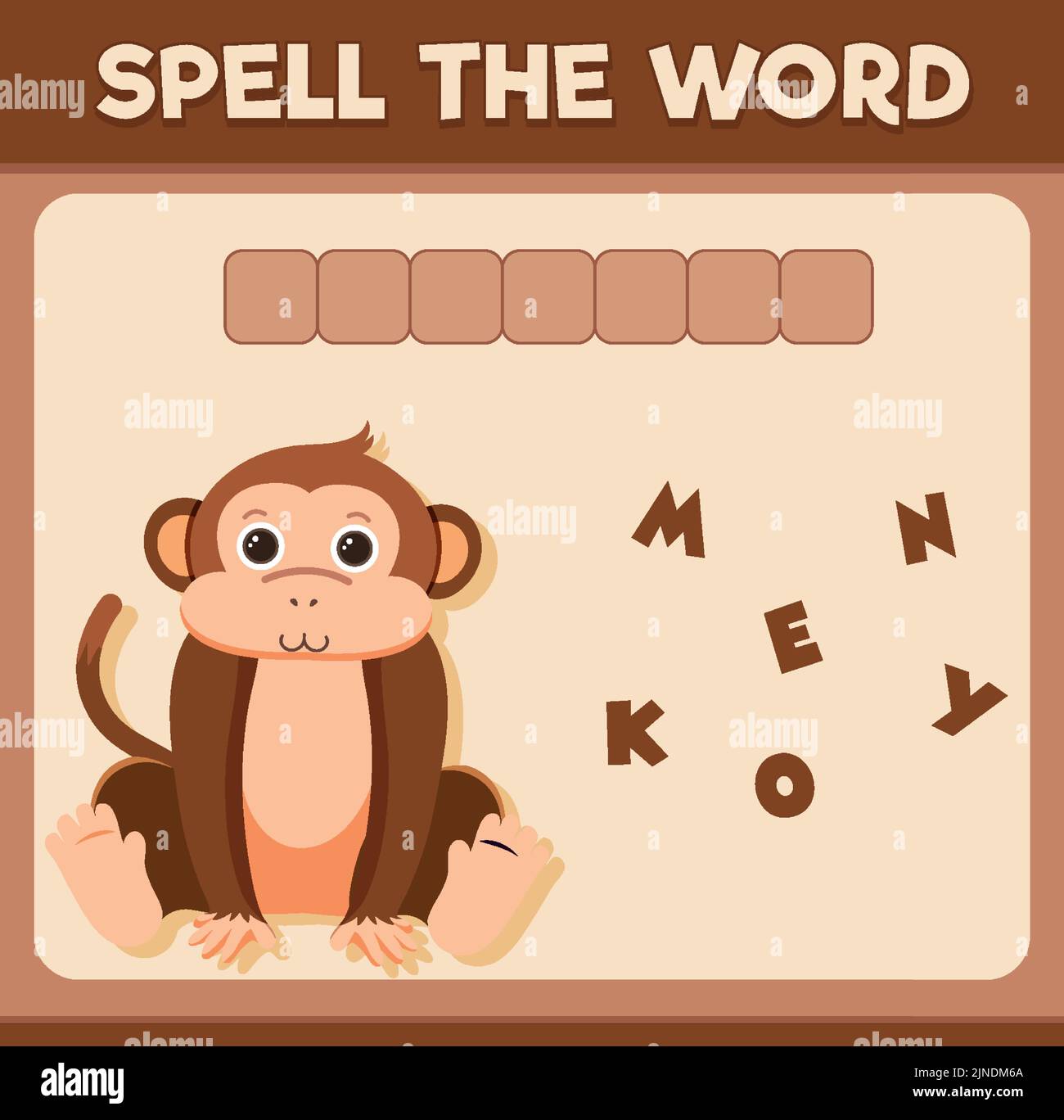 Monkey fur word Stock Vector Images - Alamy
