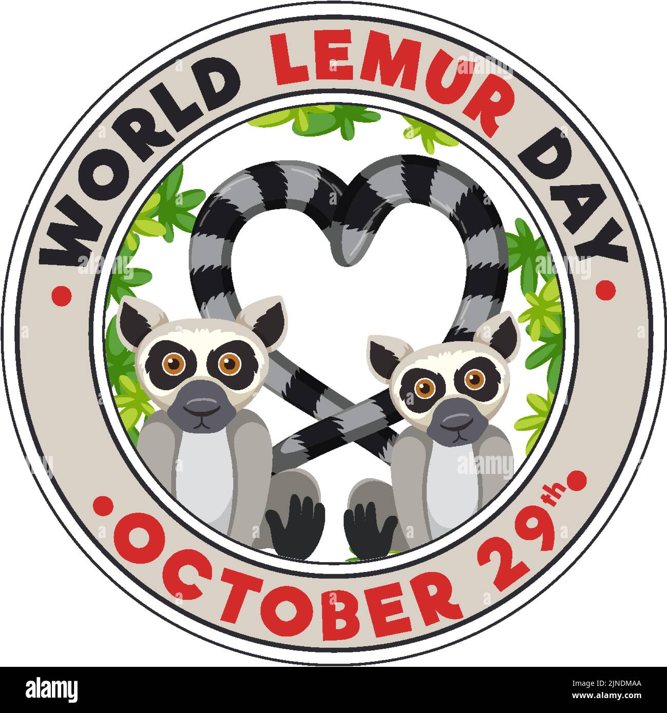 World Lemur Day Banner Design illustration Stock Vector Image & Art - Alamy