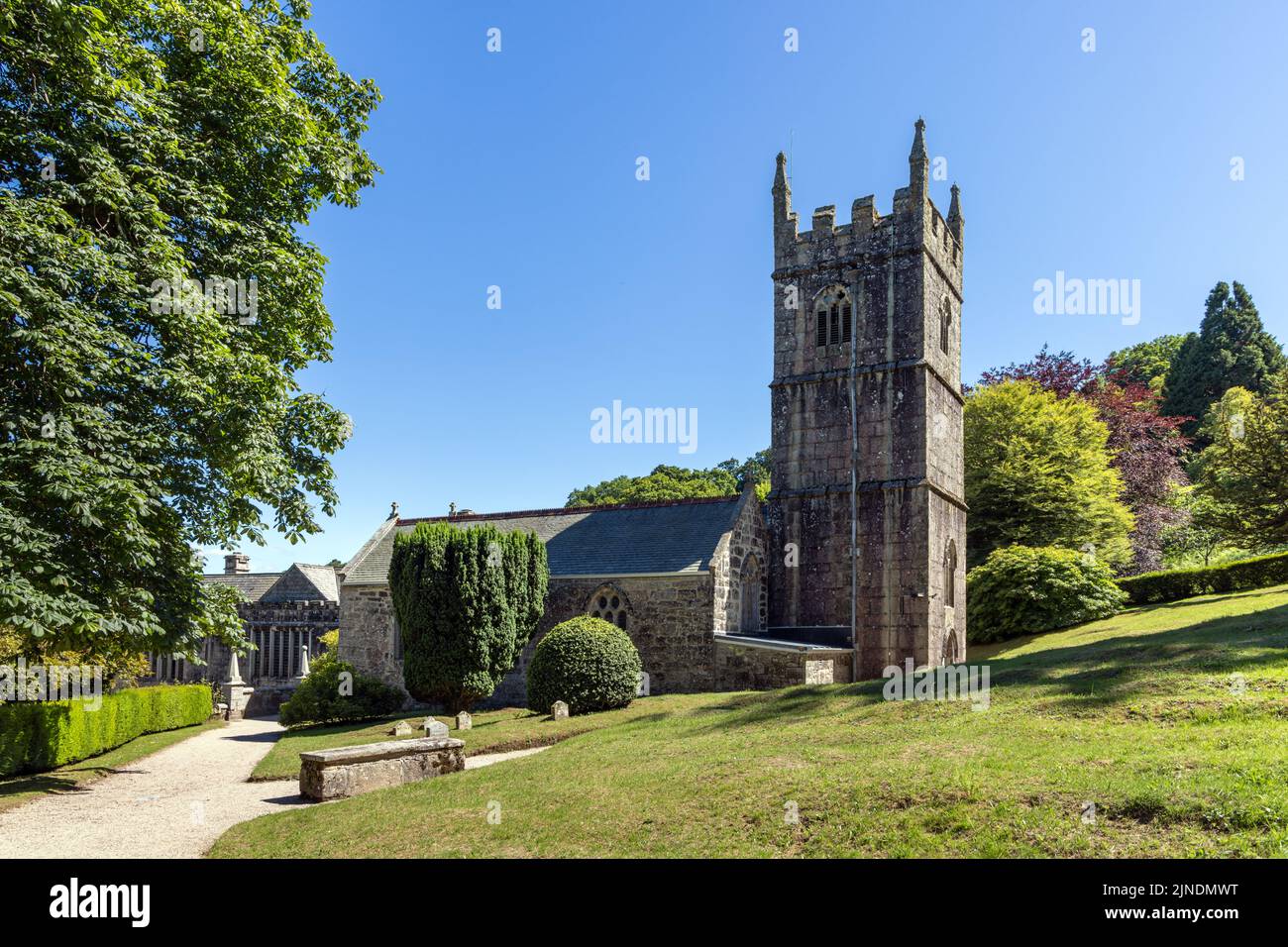 St Hydroc's Church, Lanhydrock Parish Church, Cornwall, near Bodmin ...