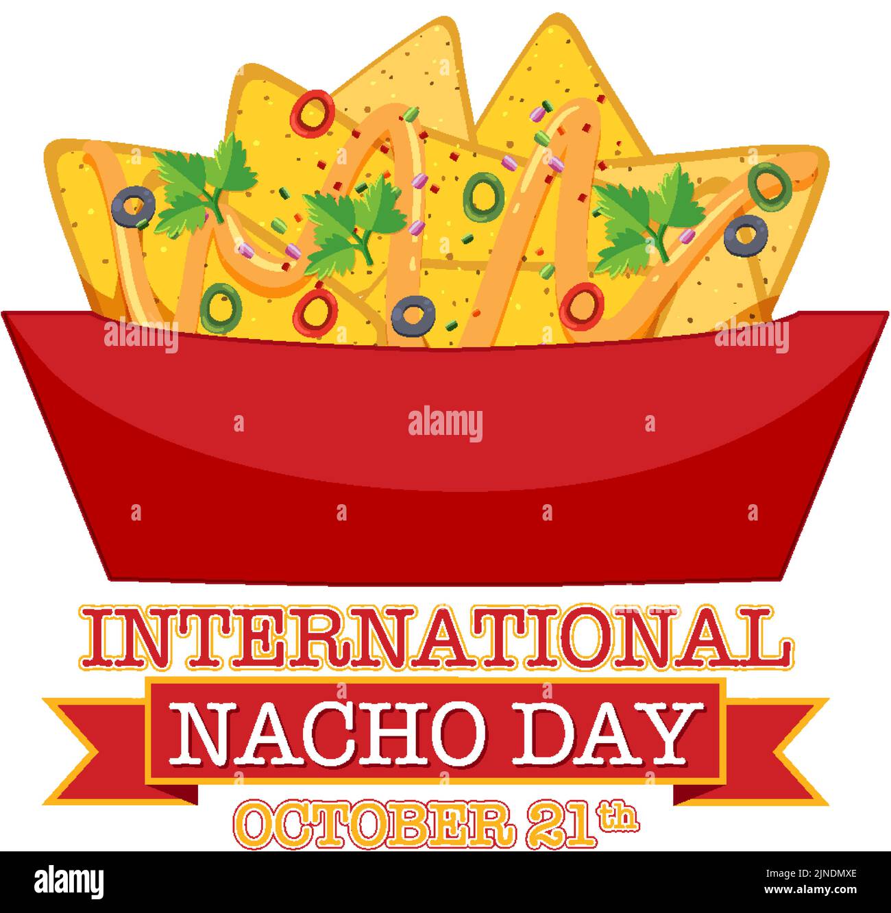 International Nacho Day Poster Design illustration Stock Vector Image ...