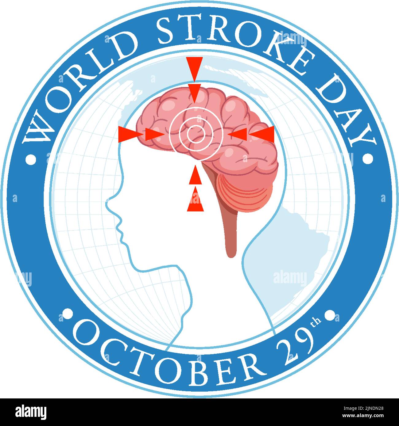 World Stroke Day Banner Design illustration Stock Vector Image & Art ...