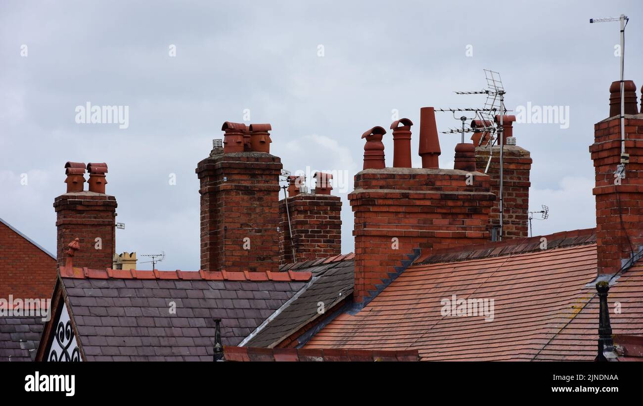 Chimney brick decorative stack hi-res stock photography and images - Alamy