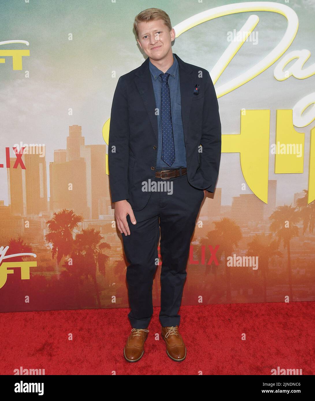 Shay Hatten arrives at the Netflix's DAY SHIFT World Premiere held at ...