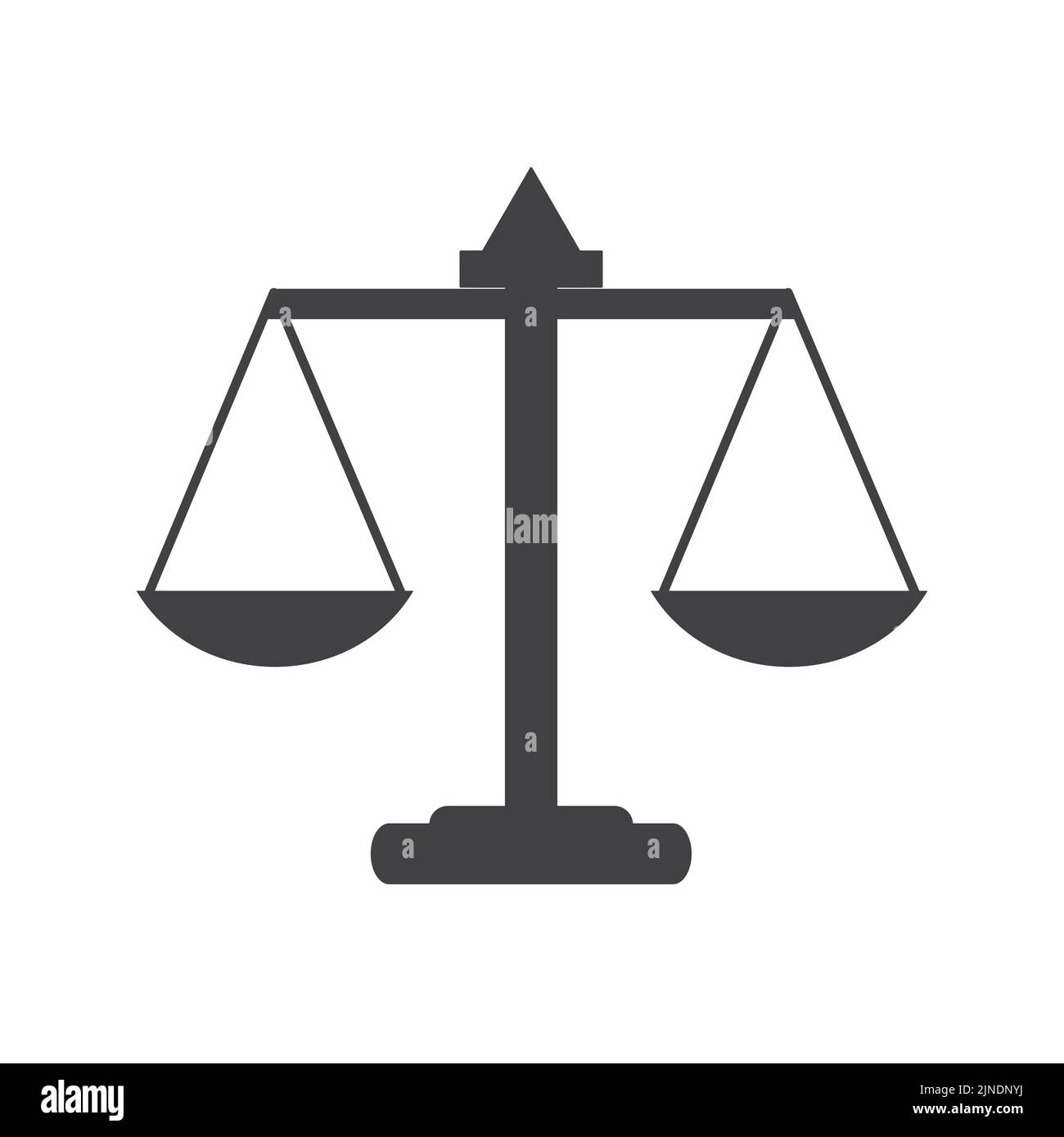 Law or justice scales symbol icon for your design Stock Vector Image ...