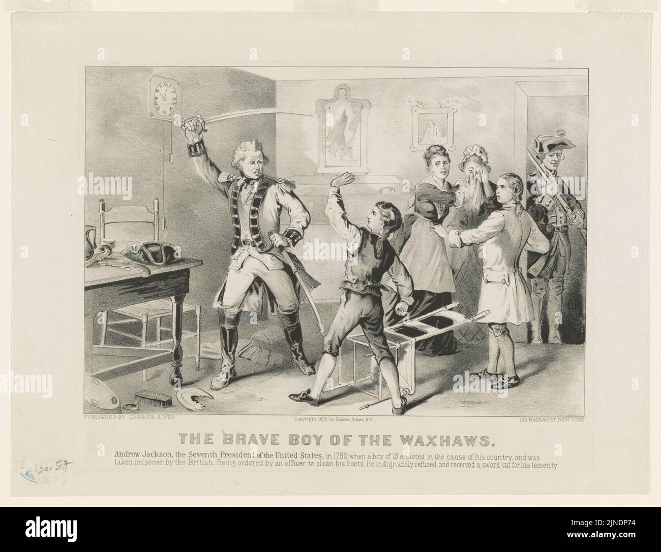 The brave boy of the Waxhaws Stock Photo - Alamy