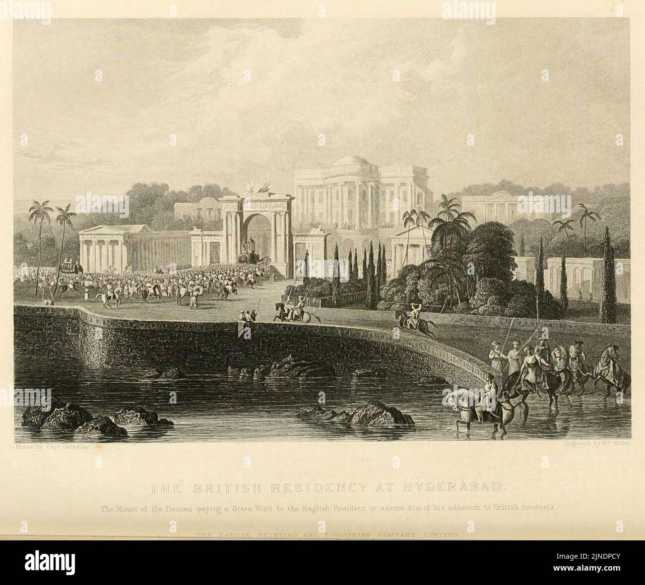 The British Residency at Hyderabad Stock Photo - Alamy