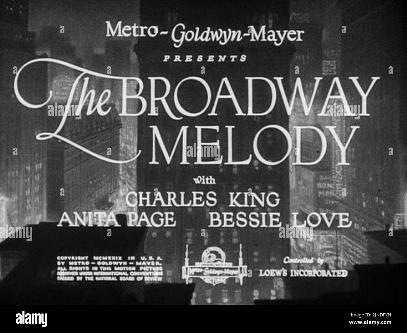 The Broadway Melody Title Stock Photo - Alamy