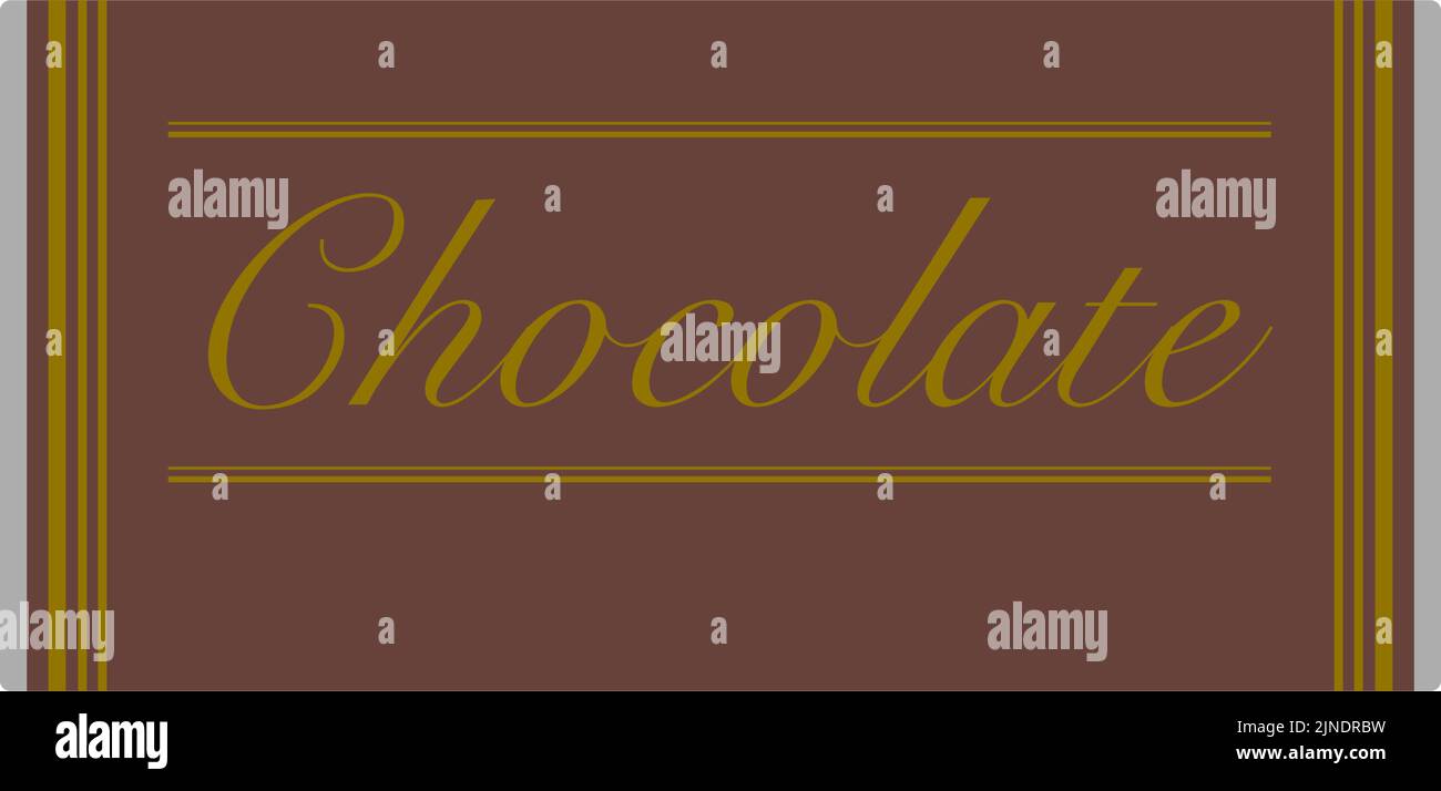Vector illustration of one packaged milk chocolate Stock Vector Image ...