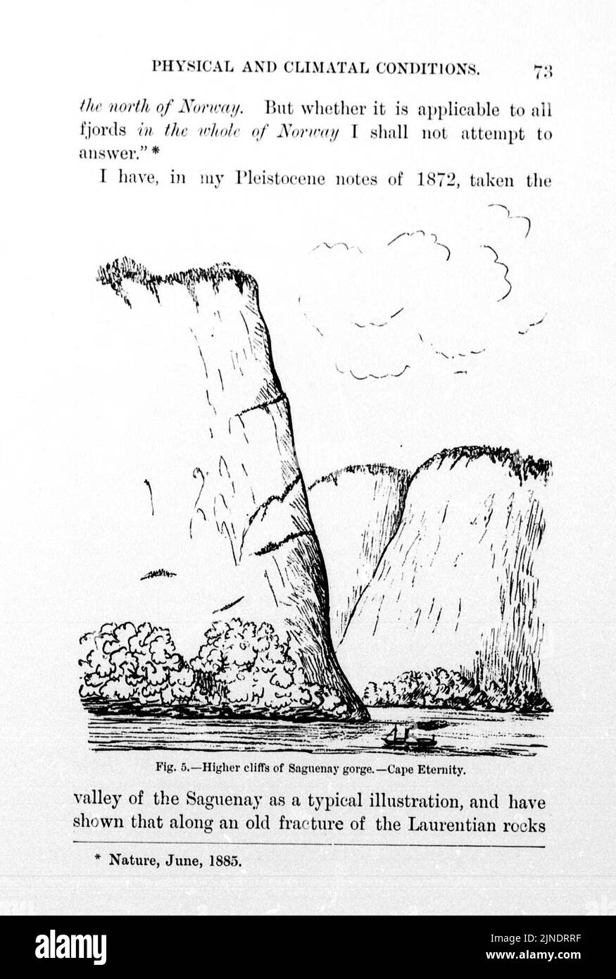 The Canadian ice age (Page 73 Stock Photo - Alamy