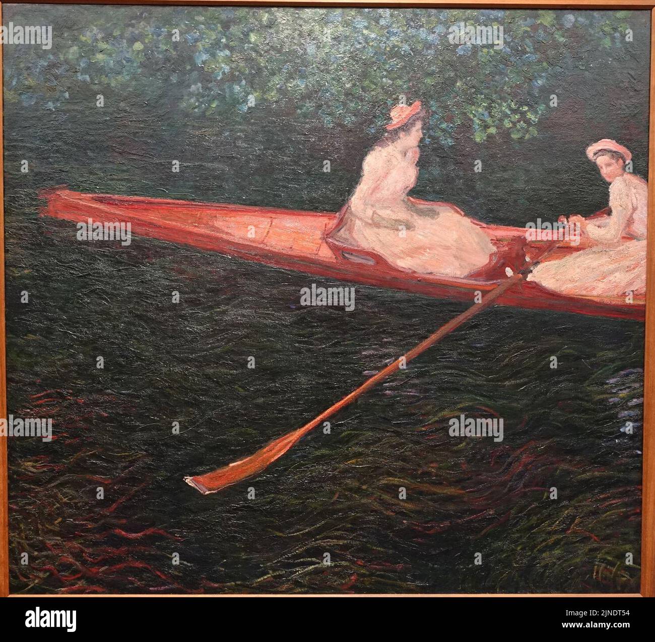 The Canoe on the Epte, by Claude Monet, c. 1890 Stock Photo - Alamy