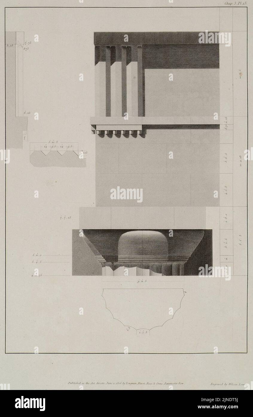 The capital of the columns, and the entablature at large - Wilkins ...