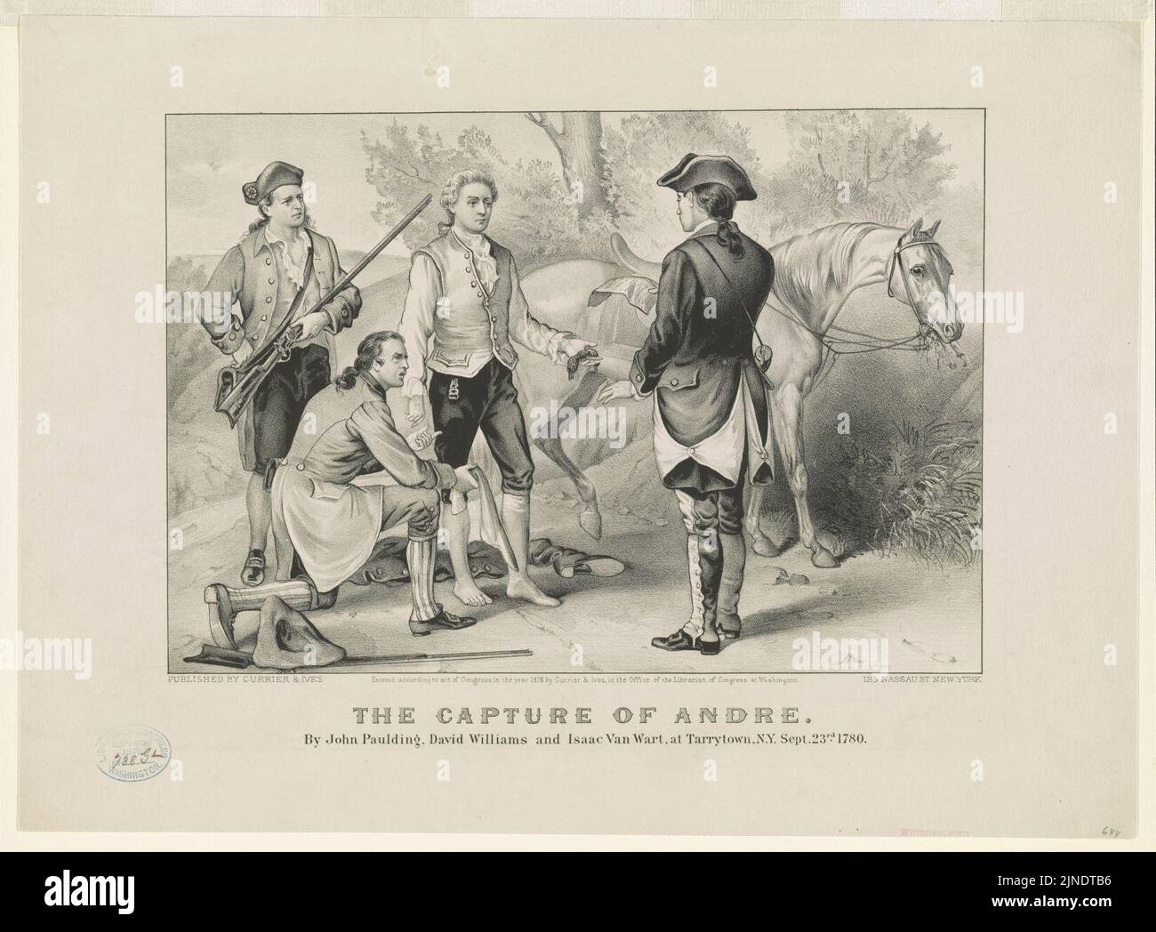 The capture of Andre- By John Paulding, David Williams and Isaac Van ...