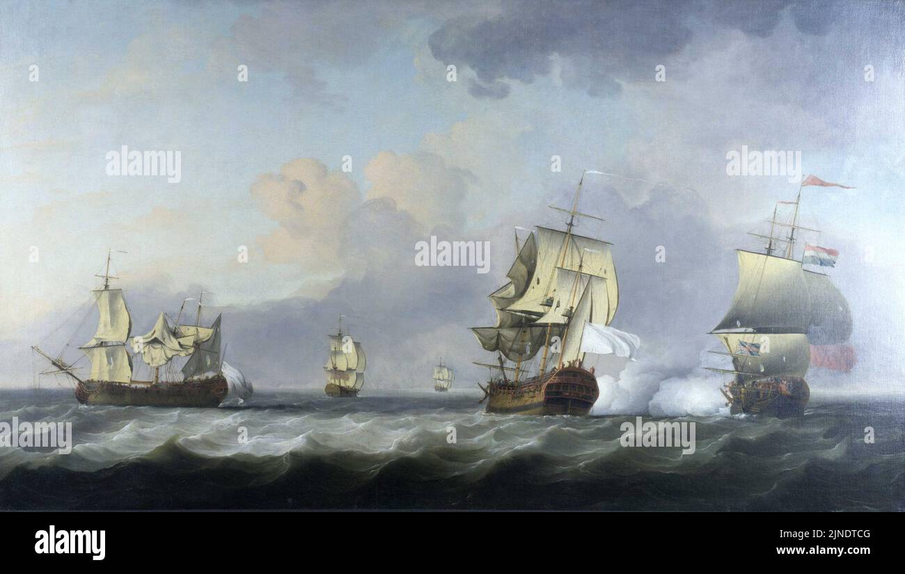 The Capture of the 'Marquise d'Antin' and 'Louis Erasme' by the English ...