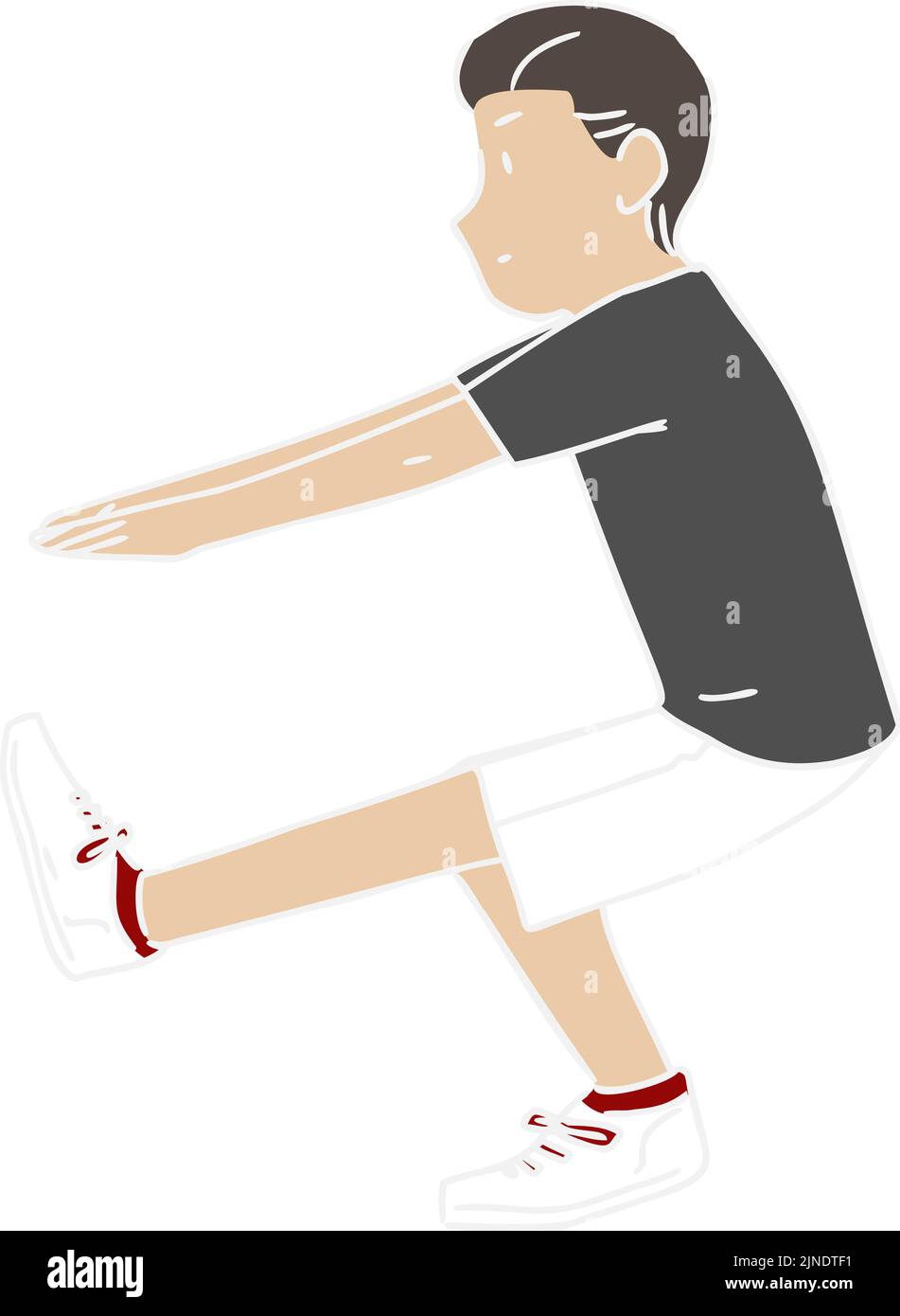 One legged squat Stock Vector Images - Alamy