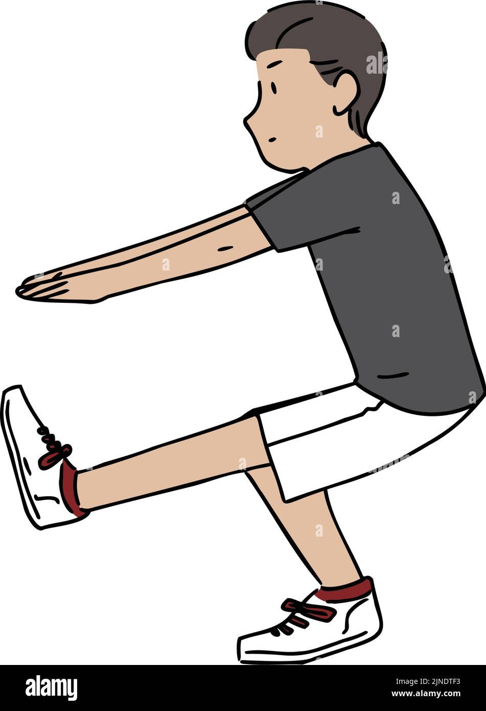 One legged vector vectors Cut Out Stock Images & Pictures - Alamy