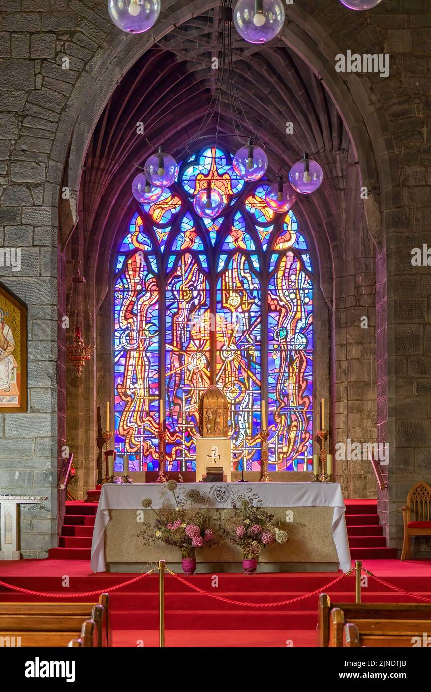 Stained Glass Window in Dominican Dark Abbey, Kilkenny, Co. Kilkenny ...