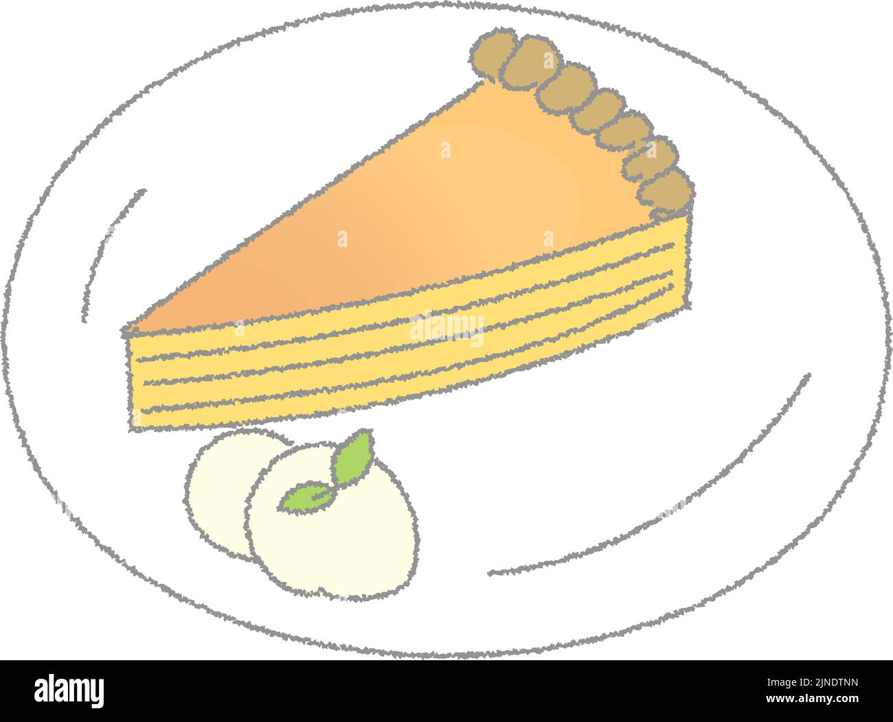 Illustration of food sweets cheese tart Stock Vector Image & Art - Alamy