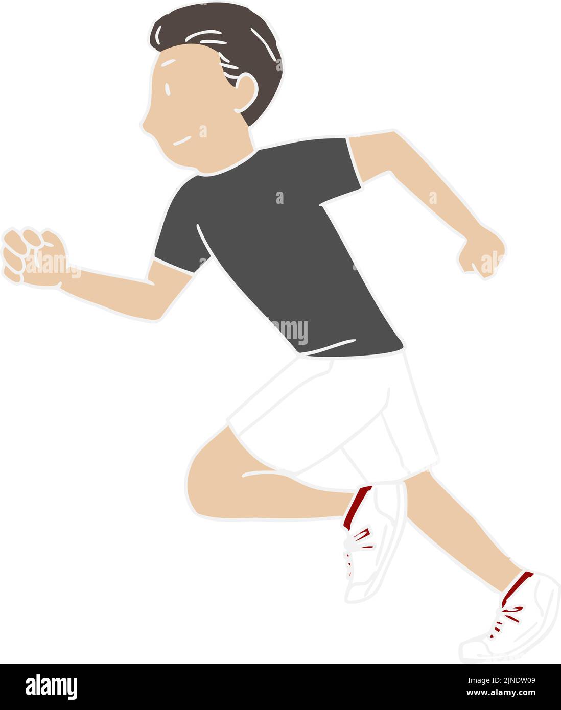 Men running in training Stock Vector Image & Art - Alamy