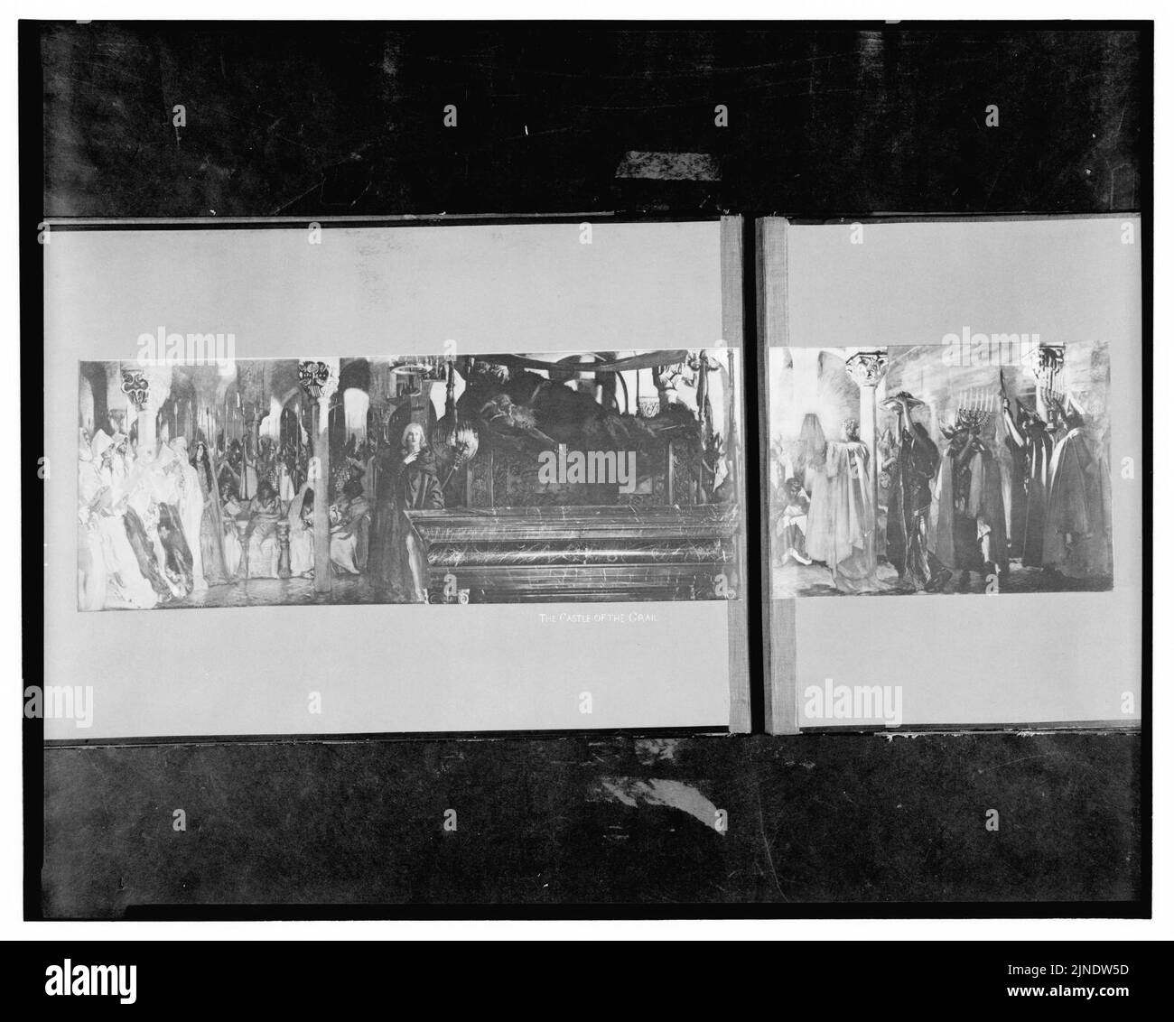 The castle of the Grail Stock Photo - Alamy