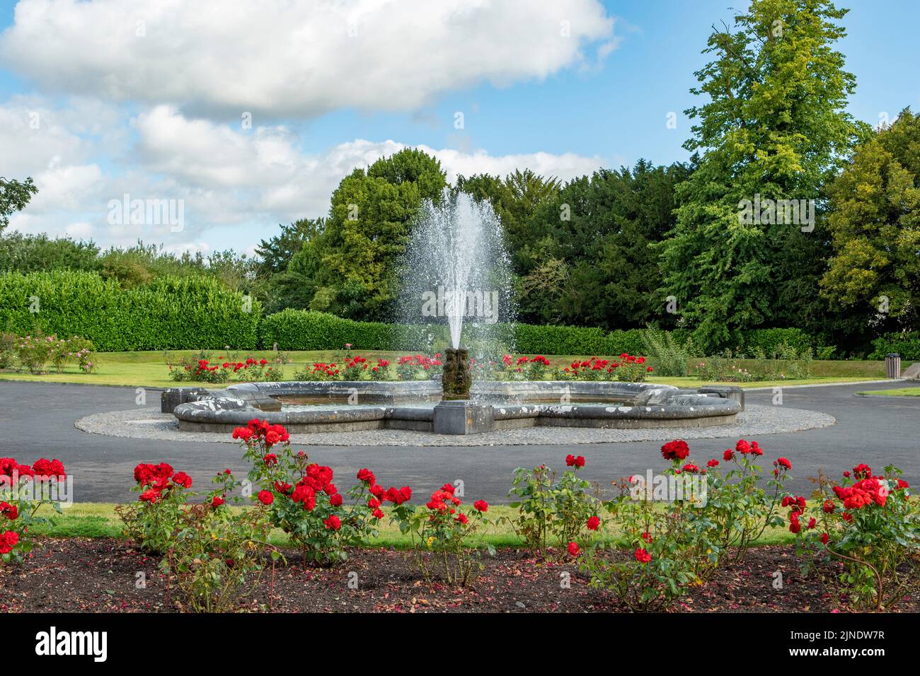 Rose Garden at Kilkenny Castle, Kilkenny, Co. Kilkenny, Ireland Stock ...