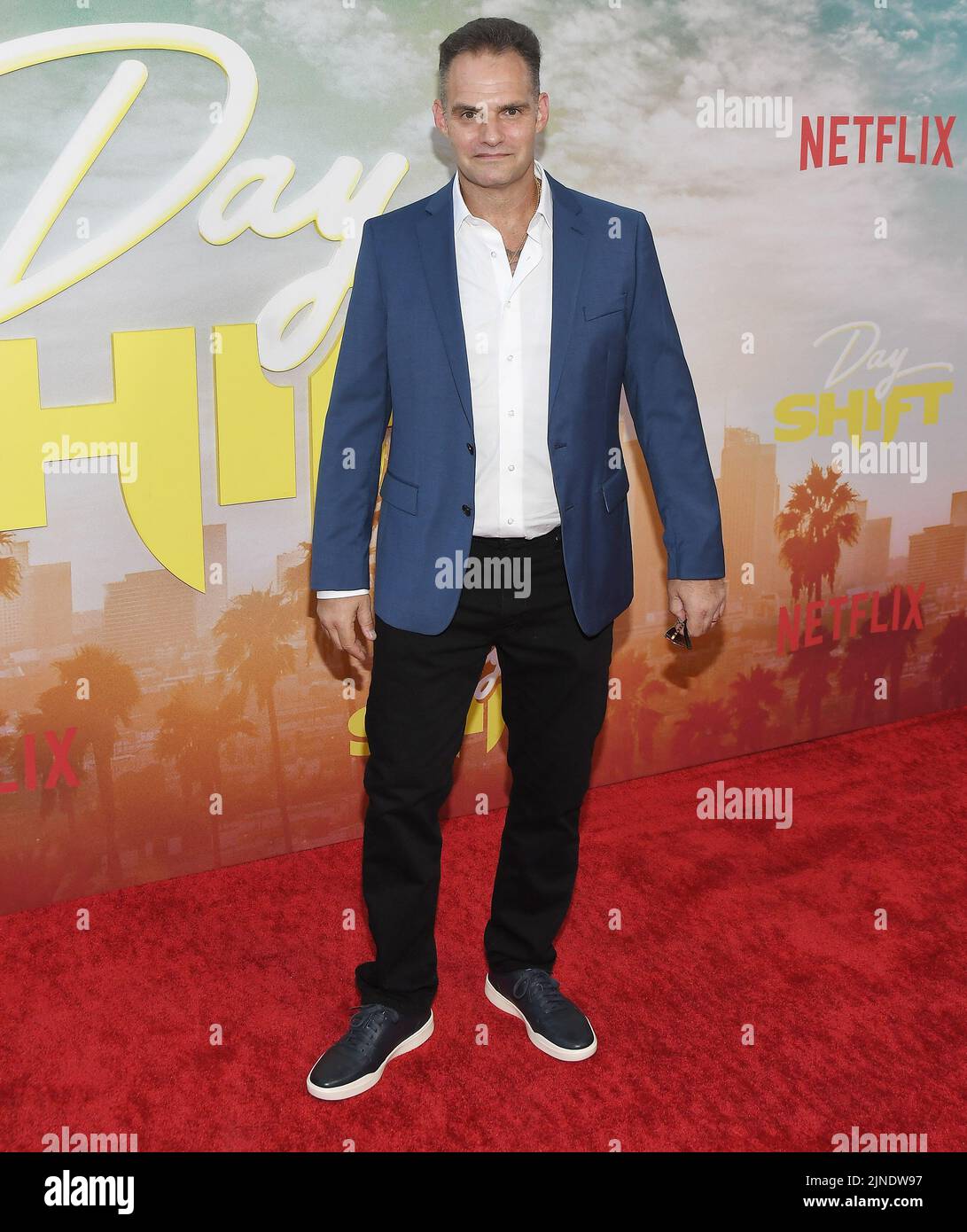 J.J. Perry arrives at the Netflix's DAY SHIFT World Premiere held at ...