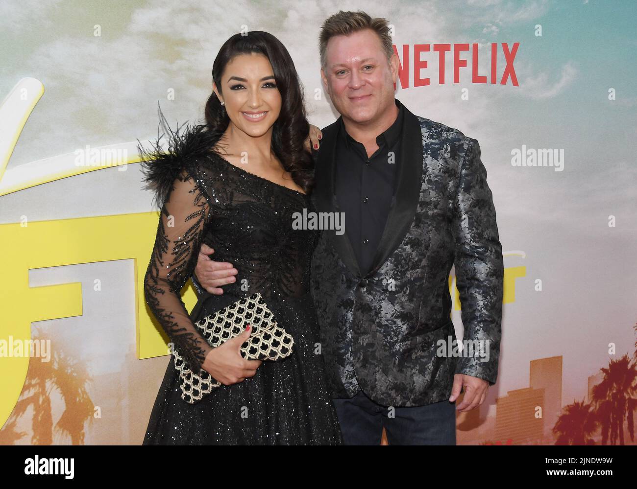 (L-R) Yvette Yates Redick and Shaun Reddick arrives at the Netflix's ...