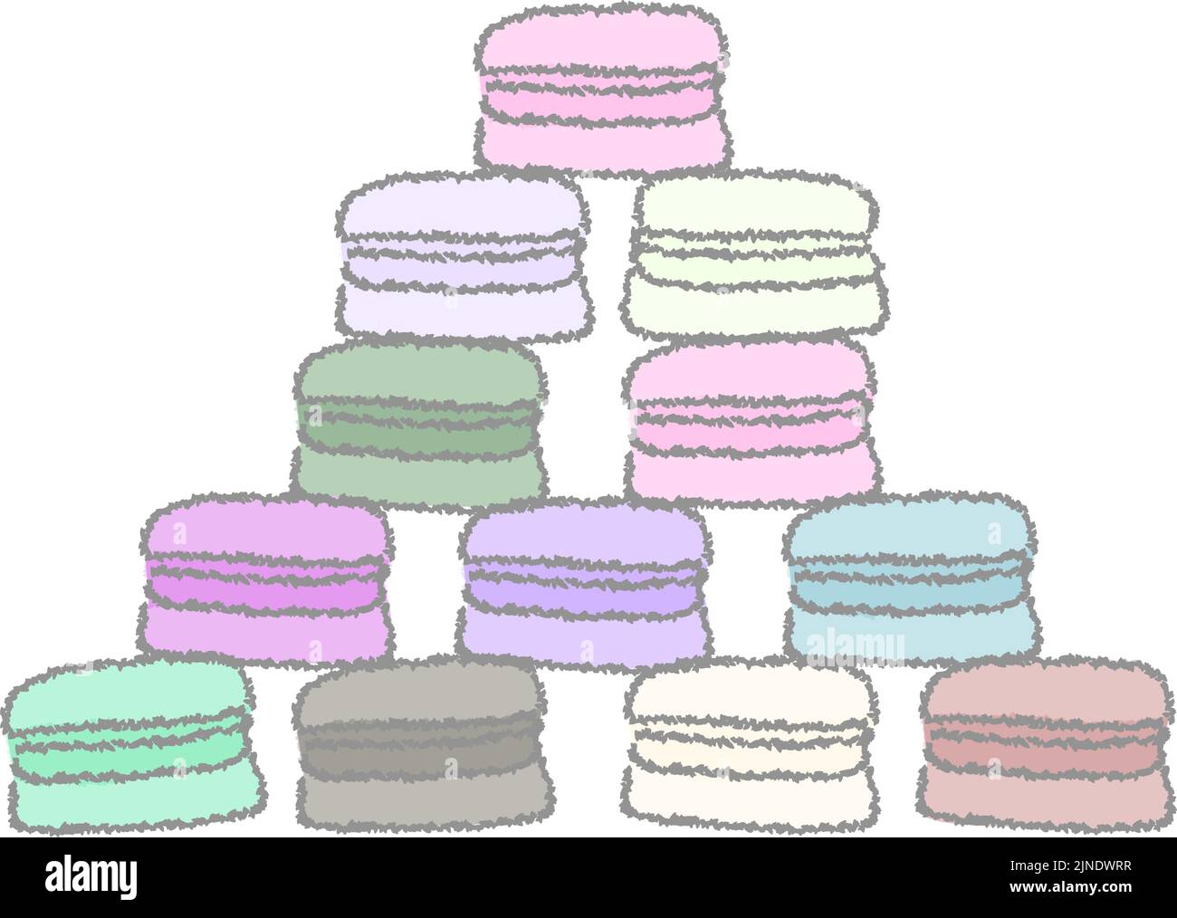 Illustration of food sweets macaroon Stock Vector Image & Art - Alamy