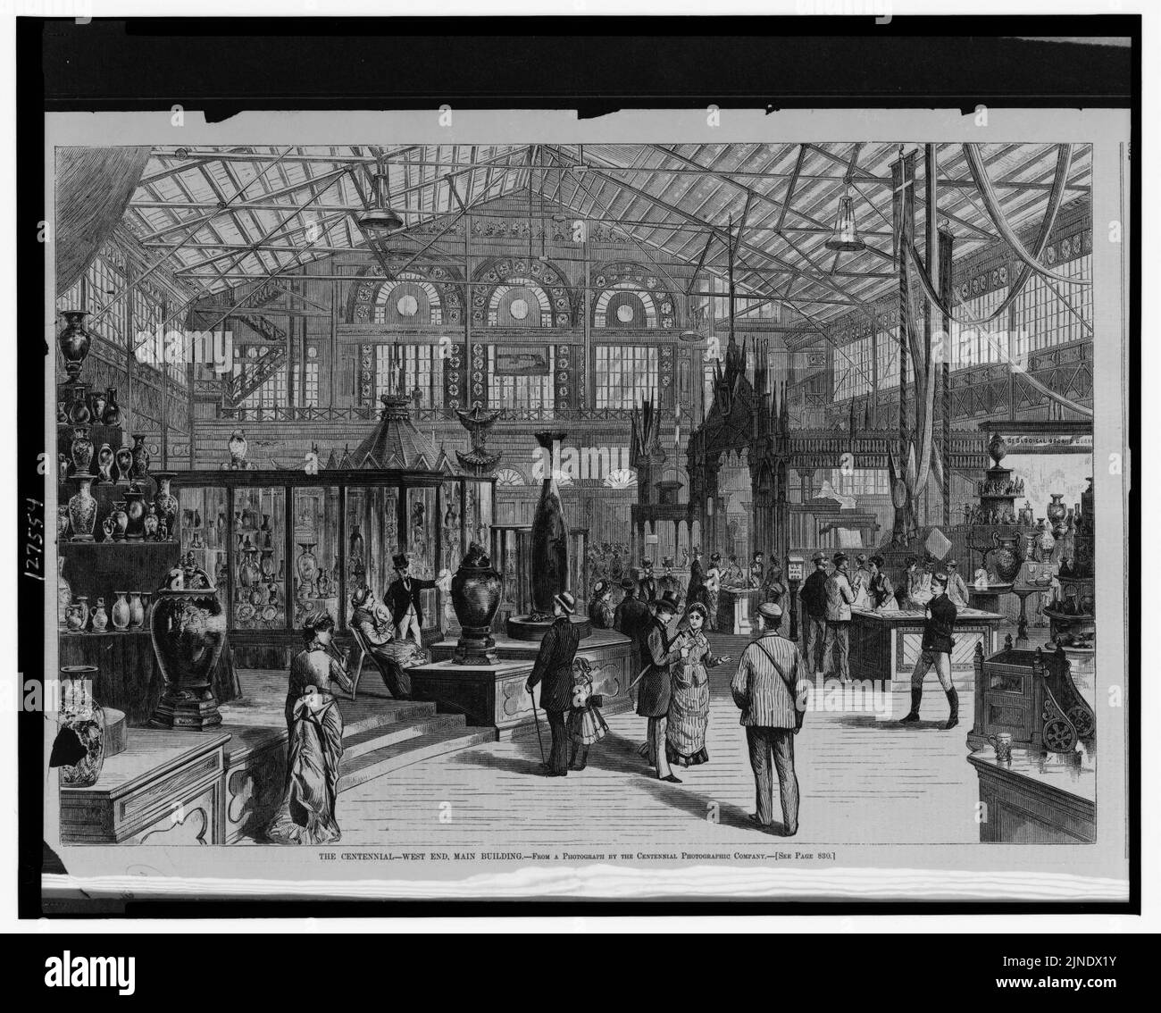 The Centennial - West end, main building - from a photograph by the ...