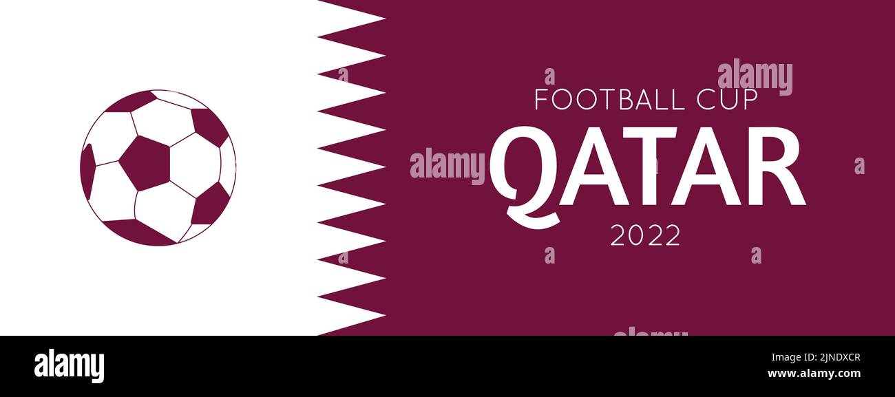 Qatar football cup 2022. World football championship. Flat vector ...