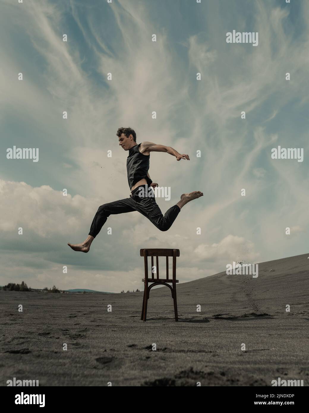 Chair jump hi-res stock photography and images - Alamy
