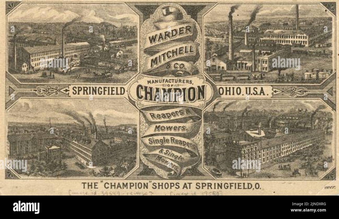 The Champion Shops at Springfield, 1875 Stock Photo - Alamy