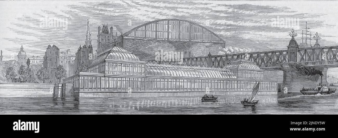 The Charing Cross floating baths Stock Photo - Alamy