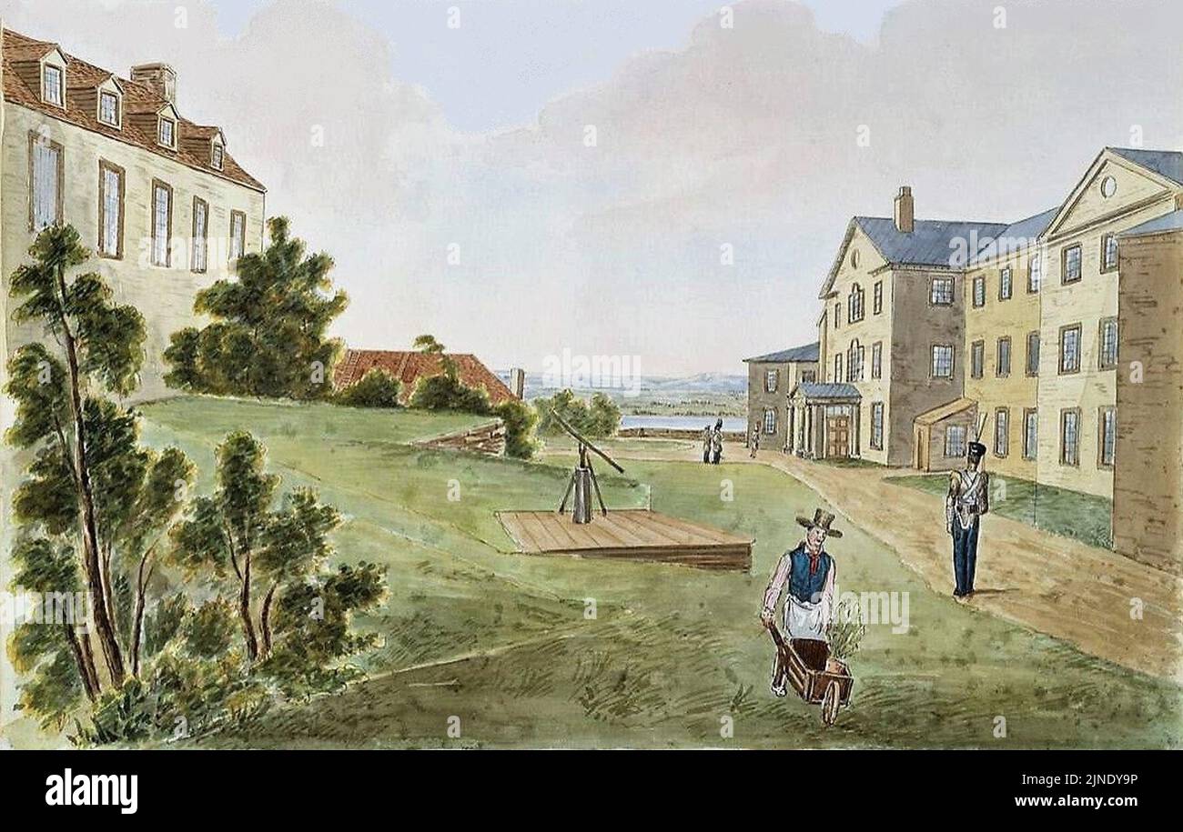 The Chateau St. Louis Looking East Towards the St. Charles River Stock ...