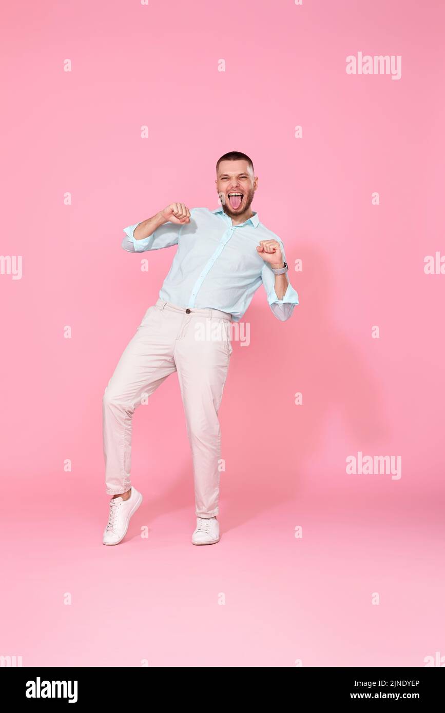 Pastel pink shirt hi-res stock photography and images - Alamy