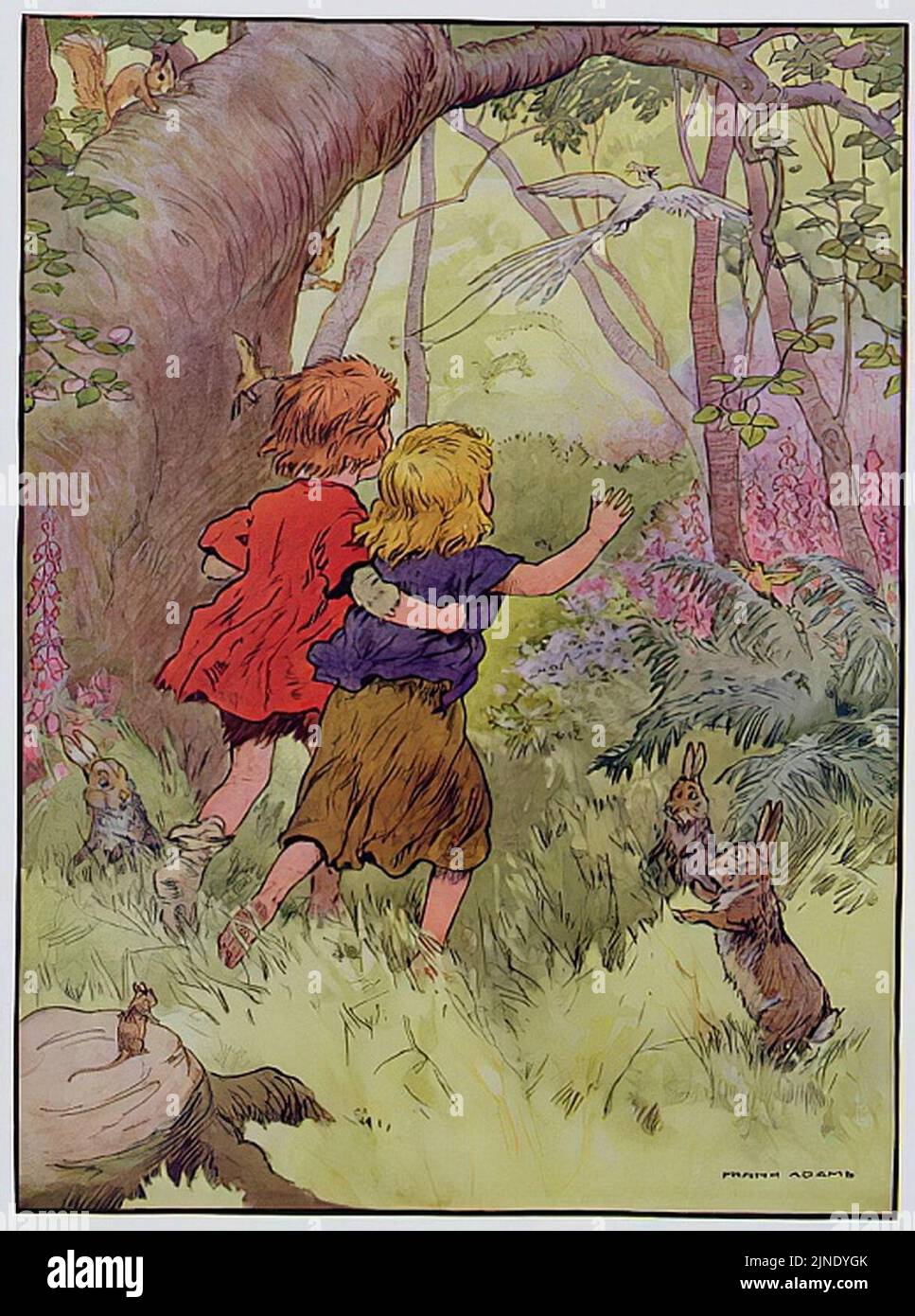 The children were lost Stock Photo - Alamy