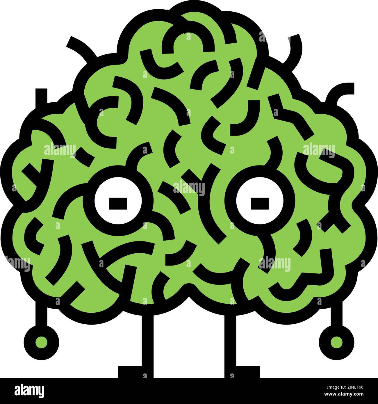 shaggy monster color icon vector illustration Stock Vector Image & Art ...